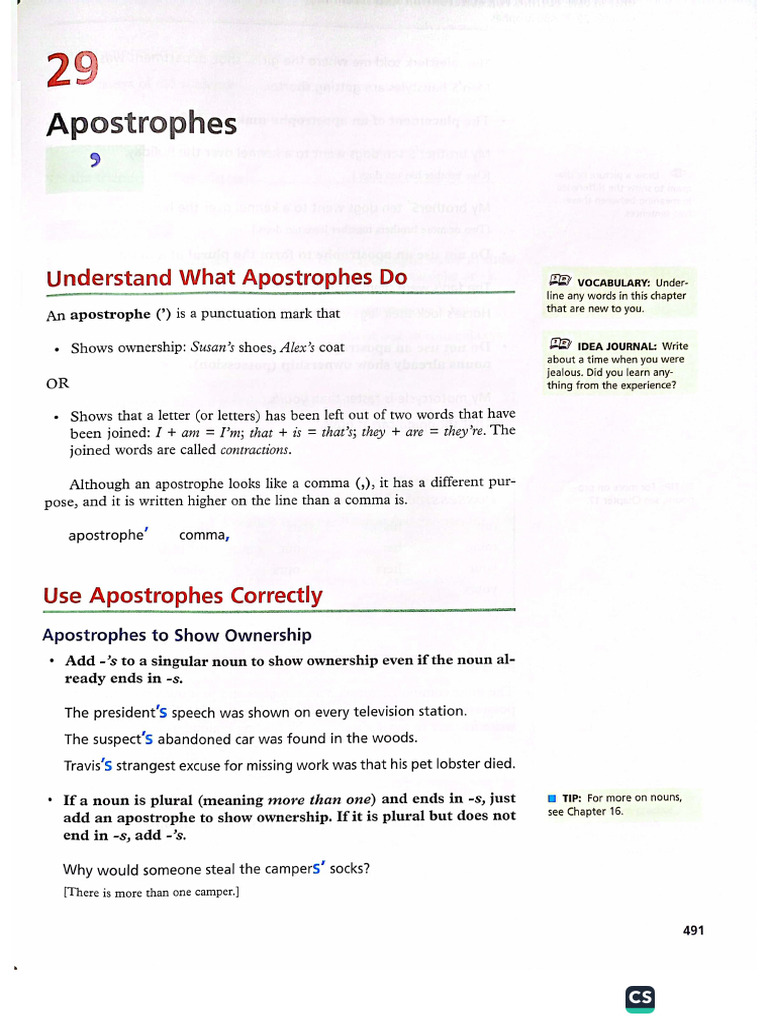 Week 8 1 Apostrophe | PDF