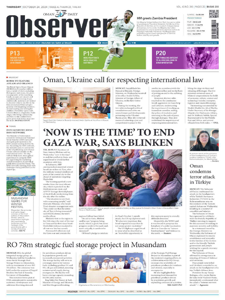 Oman Daily Observer 20241024 1 | PDF
