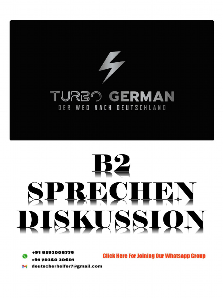 B2 Sprechen Diskussion | PDF
