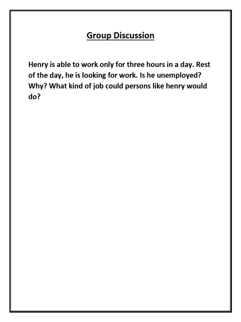 Group Discussion (1) | PDF