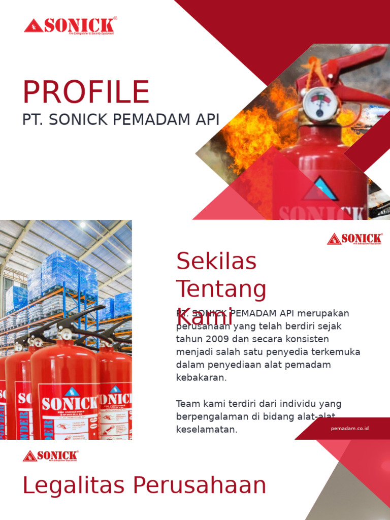 Perkenalan PT. SONICK PEMADAM API | PDF