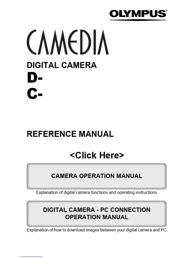 Camedia - c160 Manual | PDF | Camera | Rechargeable Battery