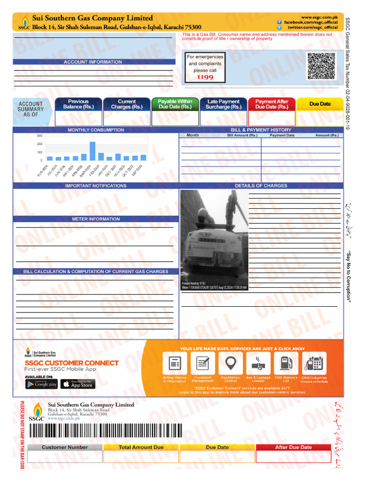 Gasbill 2099981057 202408 20240908140220 | PDF | Taxes | Payments