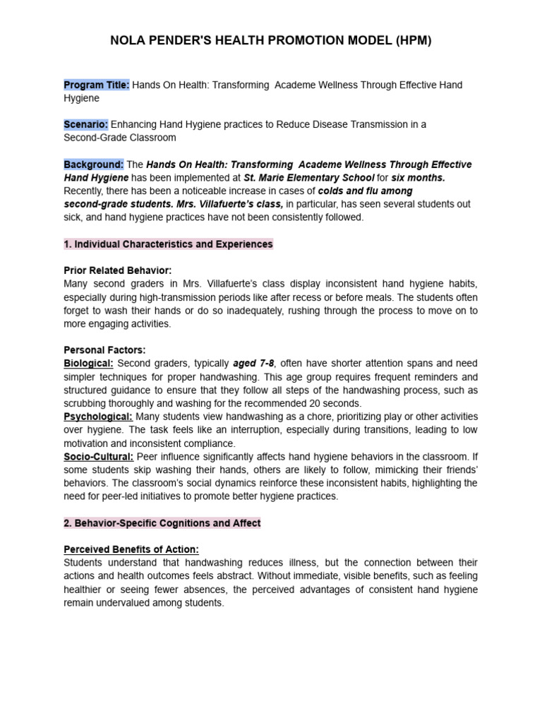 G4 HPM | PDF | Hand Washing | Reinforcement