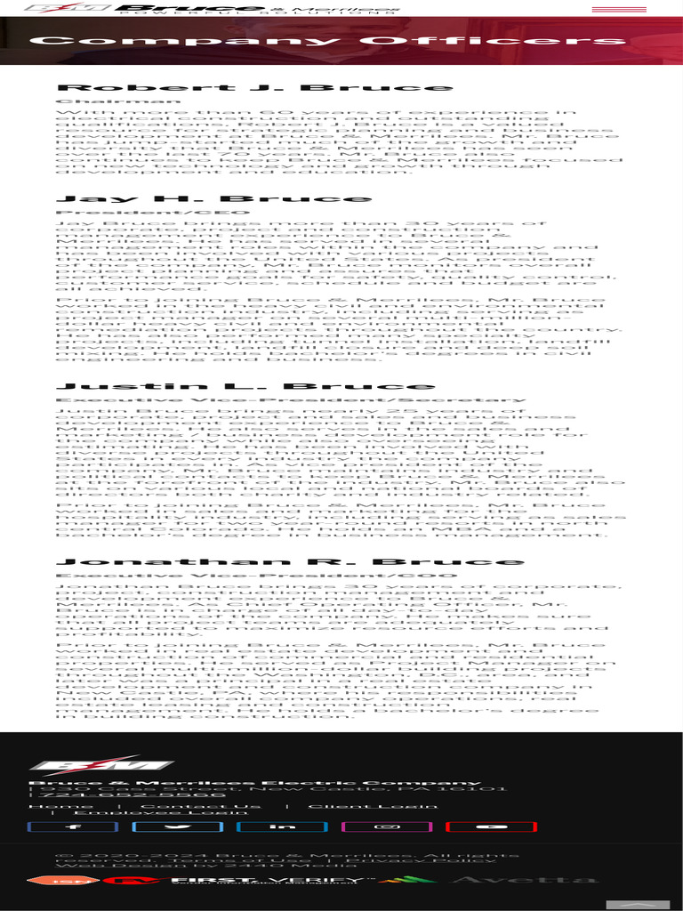 Company Officers Bruce & Merrilees | PDF | Business