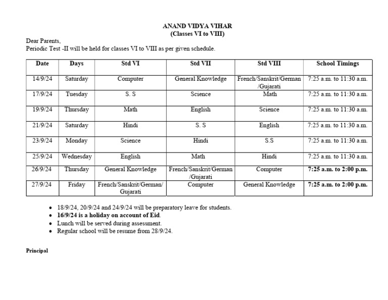 Class VI, VII & VIII | PDF