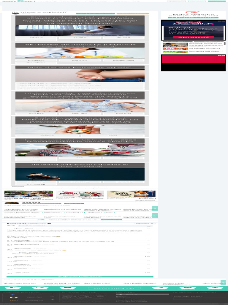 Ile Wiesz o Otyłości Samequizy | PDF