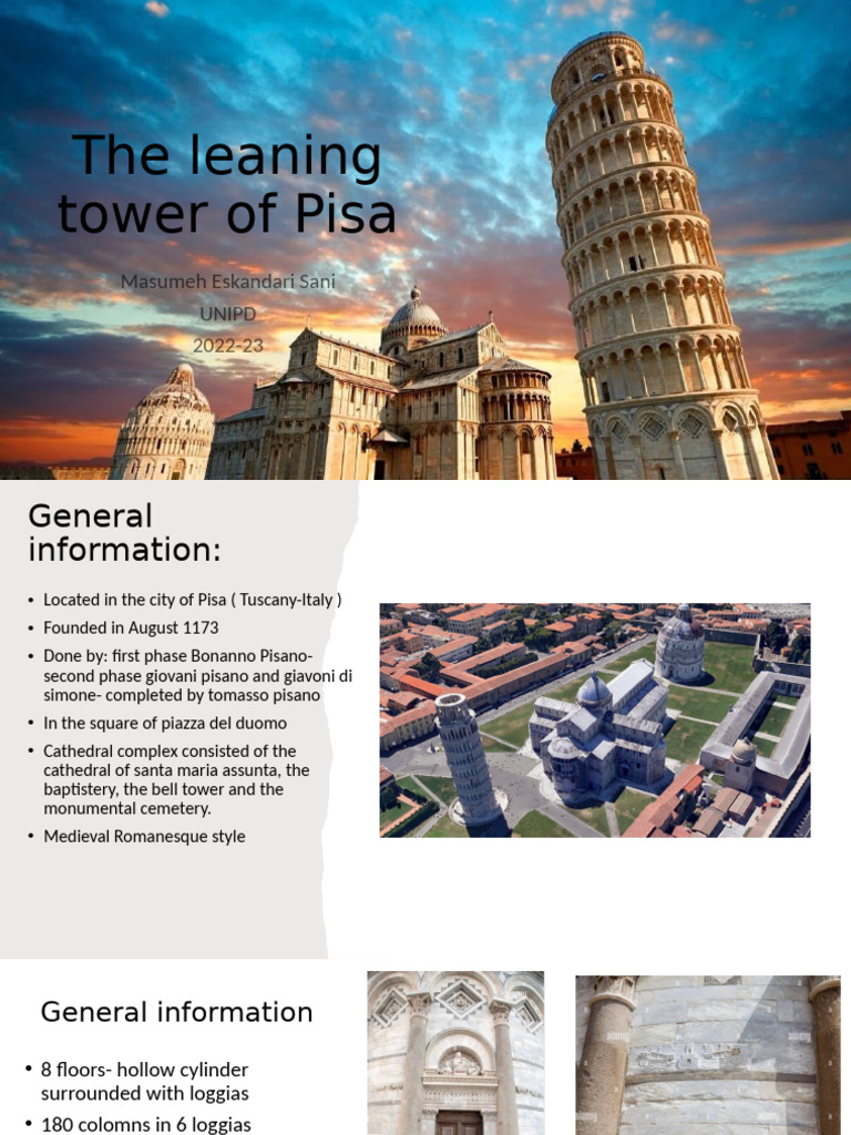 The leaning tower of Pisa | PDF | Building Engineering