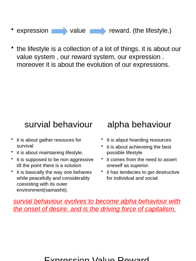Expression Value Reward | PDF | Society | Behavior