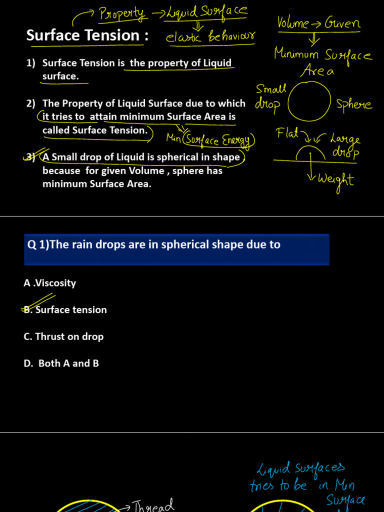 Surface Tensiononeshot 230124 153041 | PDF | Surface Tension | Liquids