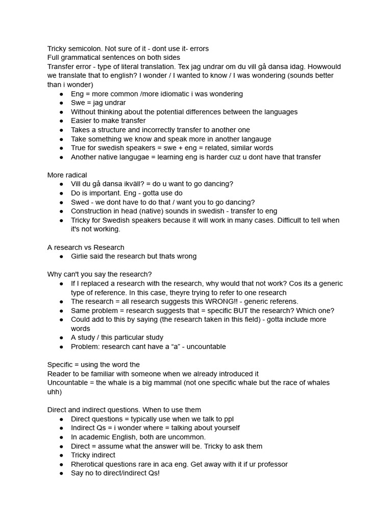 Academic writing lecture | PDF | Comma | Syntax