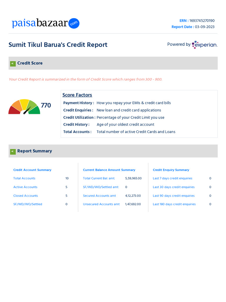 CreditReport Sep '23 2 Unlocked | PDF | Personal Finance | Credit