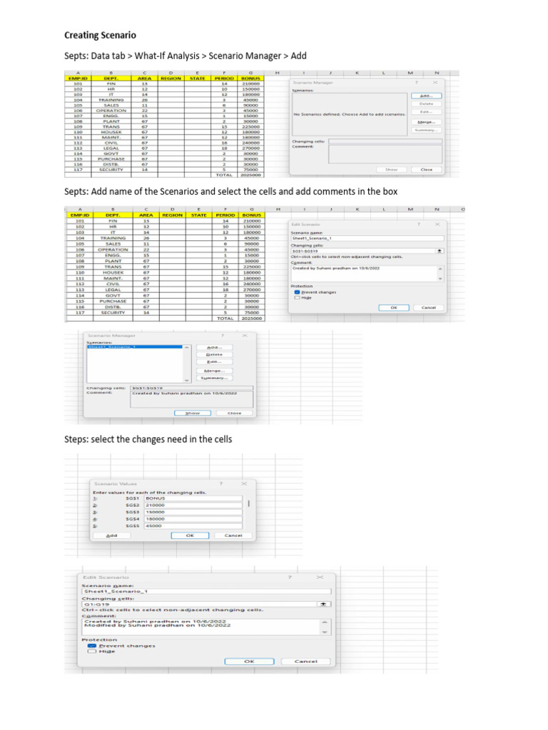 Creating Scenario | PDF