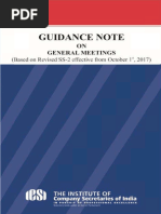 SS - 1 Secretarial Standard ON Meetings of The Board of Directors | PDF ...