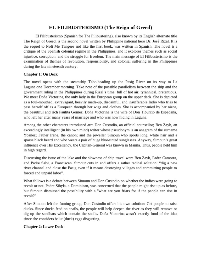 EL FILI chapters 1-19 | PDF