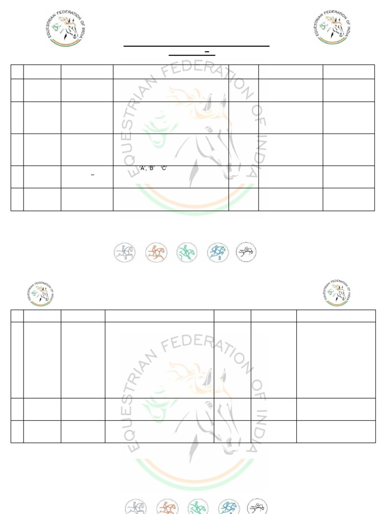 Equestrian Events Calendar 2024-25 | PDF | Equestrianism | Dressage