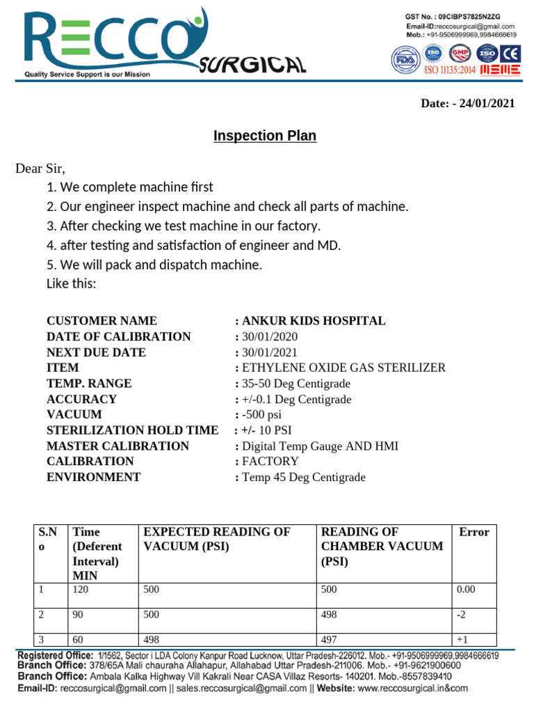 Part Wise Inspection | PDF