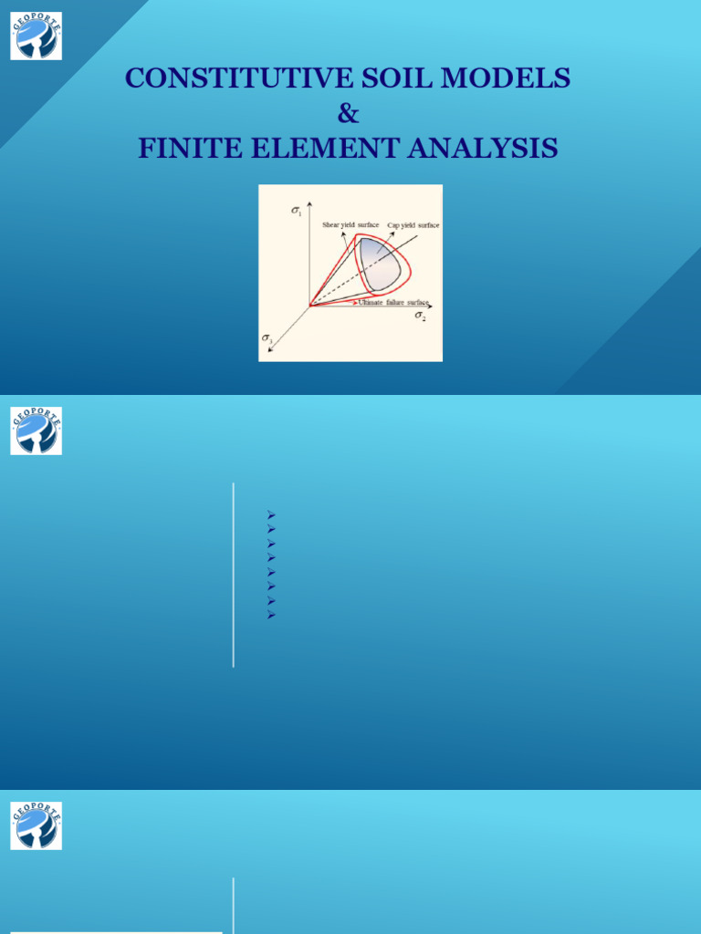 Overview of Constitutive Soil Models | PDF | Elasticity (Physics ...