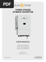 Sunsynk 3.6/5kW Inverter User Manual | PDF | Solar Panel | Power Inverter