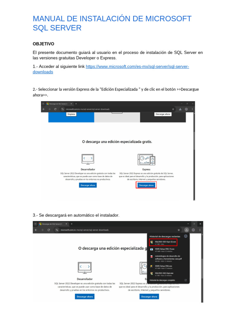 Tarea 3. - Reporte de Instalación de SQL Server | PDF | Informática