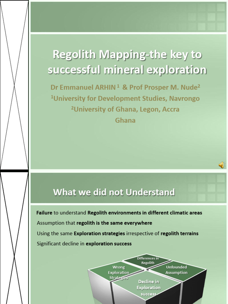 Regolith mapping | PDF | Exploration | Gold