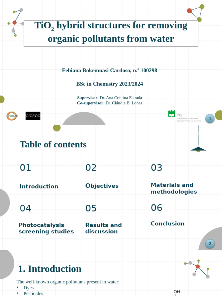 TiO2 Photocatalysts for Water Purification | PDF | Titanium Dioxide ...