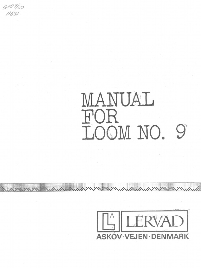 Lervad NR 9 Væv | PDF