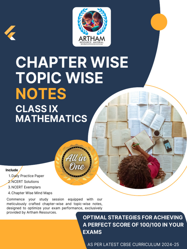 Class 9 Mathematics Chapter Wise Topic Wise Notes Chapter 5 ...