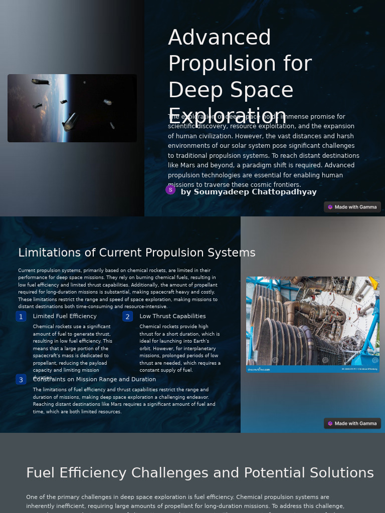 Advanced Propulsion For Deep Space Exploration | PDF | Spacecraft ...