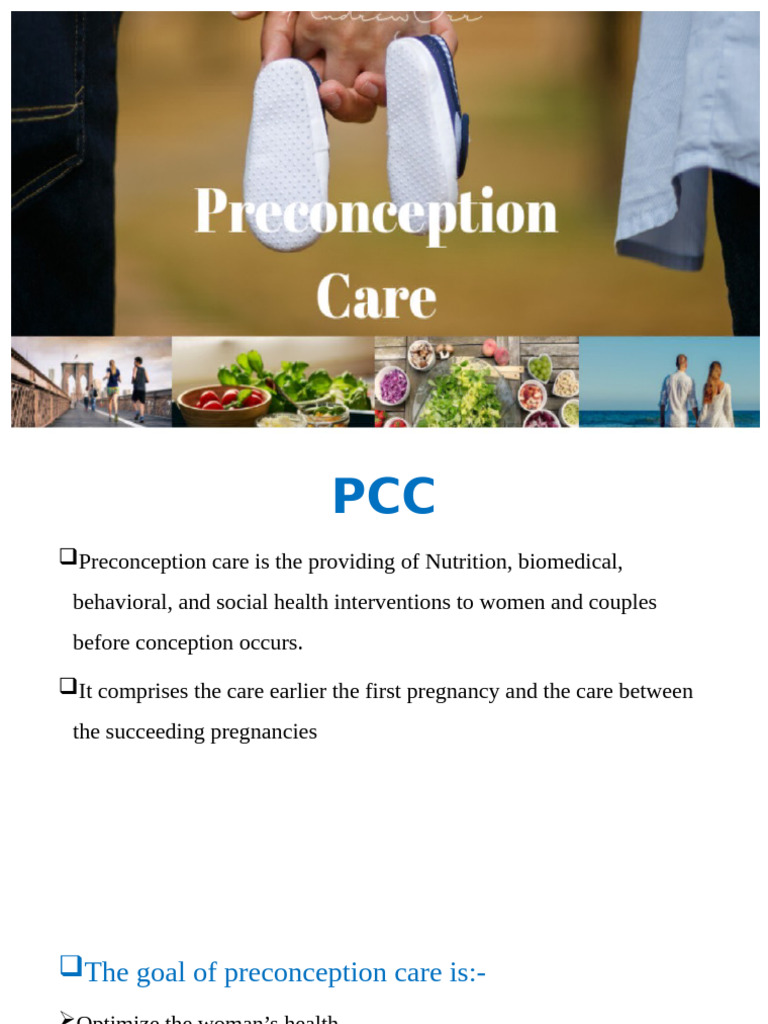 Preconception Care | PDF | Maternal Health | Pregnancy