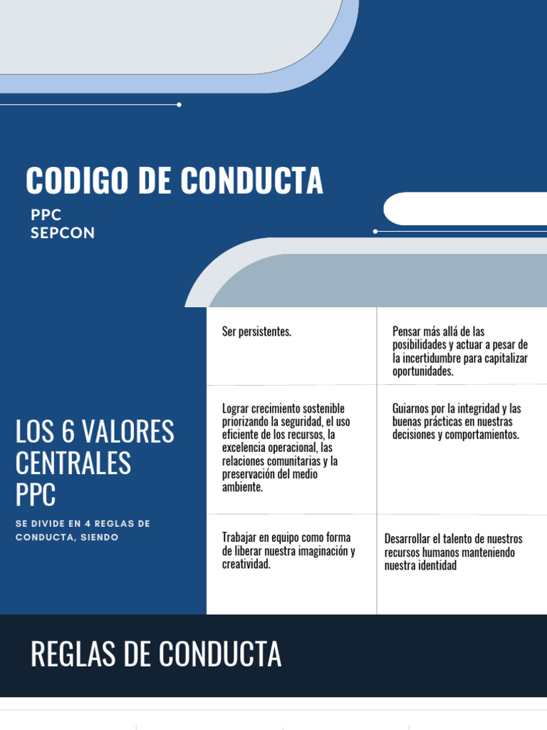 Código de Conducta SEPCON | PDF | Comportamiento