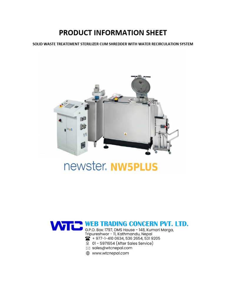 Solid Waste Treatment System Details | PDF