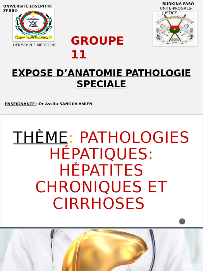 Exposé Final Avec Remarques Du Professeur 1 | PDF | Cirrhose | Hépatite