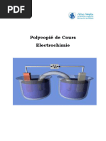 Cours D'électrochimie | PDF | Réaction d'oxydoréduction | Électrochimie