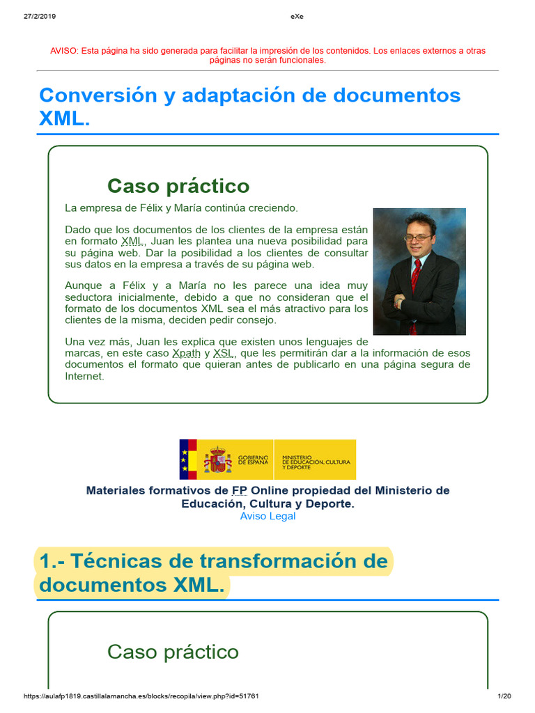 LMGSI TEMA 5 - subrayado | PDF | X camino | Xml