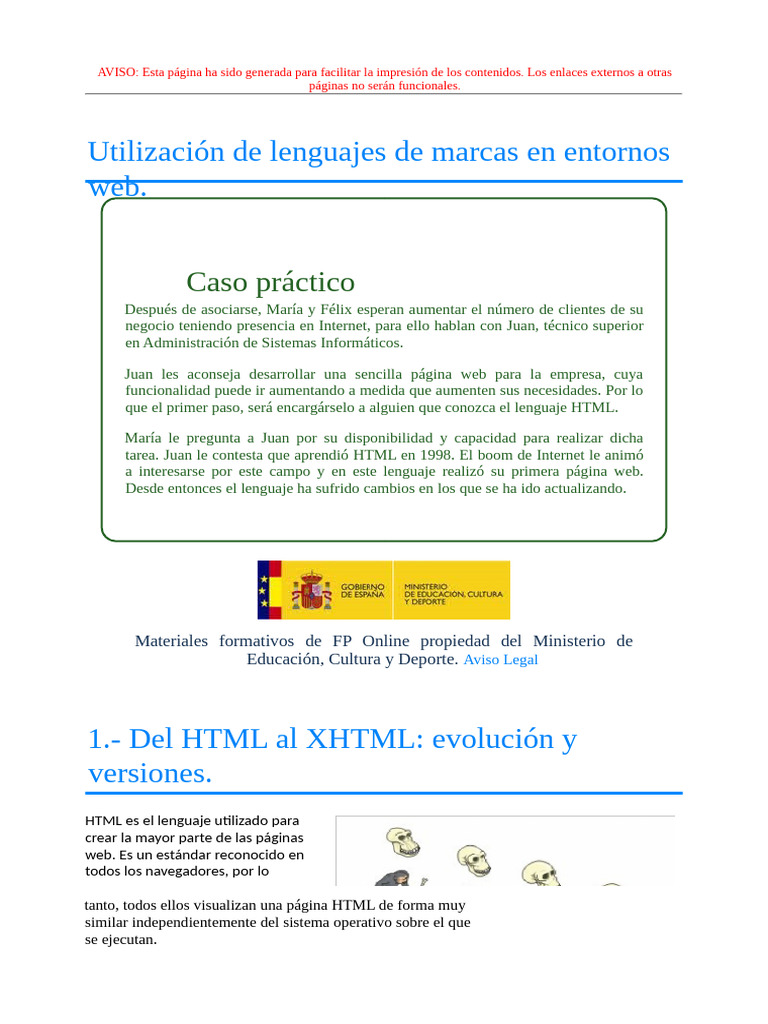 LMGSI Tema2-Subrayado | PDF | HTML | Xml