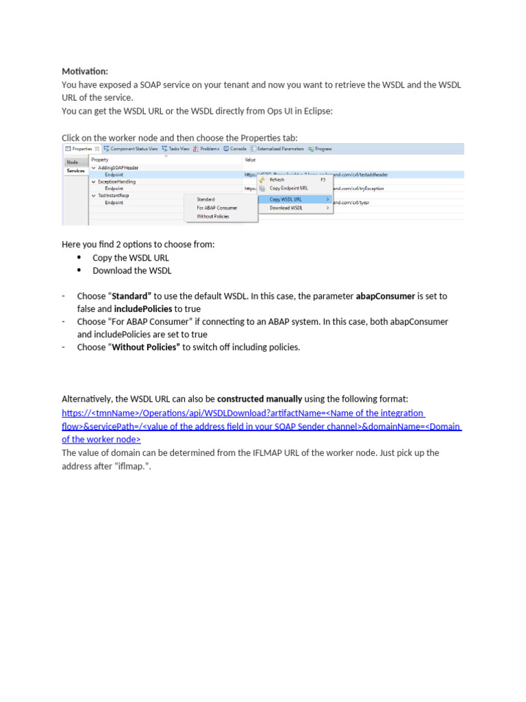 WSDL Generation | PDF