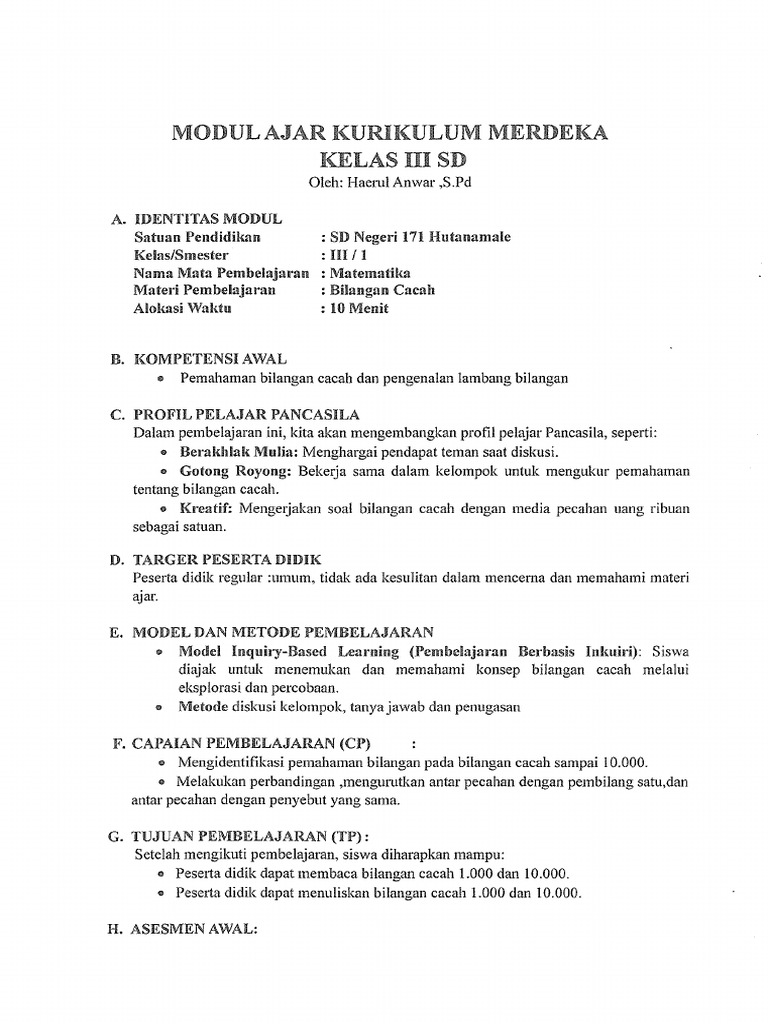 RPP Halaman | PDF