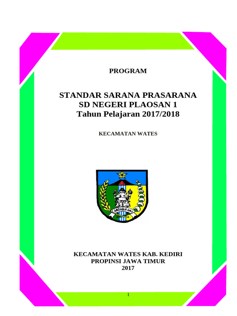 Contoh Program Sarpras dibuat BP | PDF