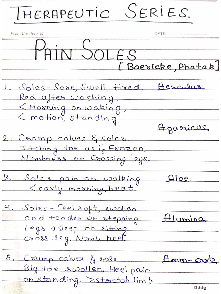 Pain in Soles Therapeutics | PDF | Wellness