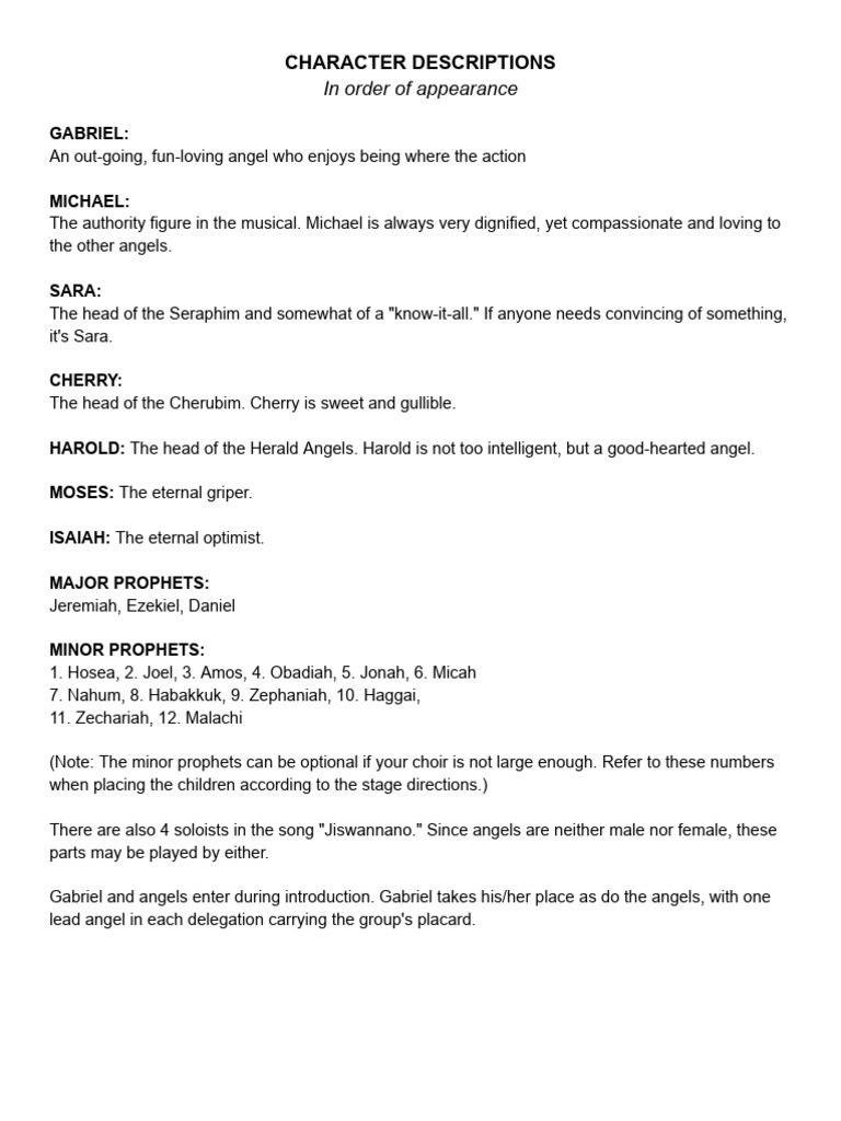 Angel's Aware Script | PDF | Nevi'im | Old Testament Books