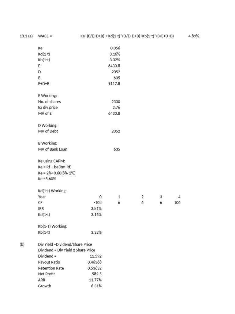 Finance and Capital Structure | PDF | Capital Asset Pricing Model | Net Present Value