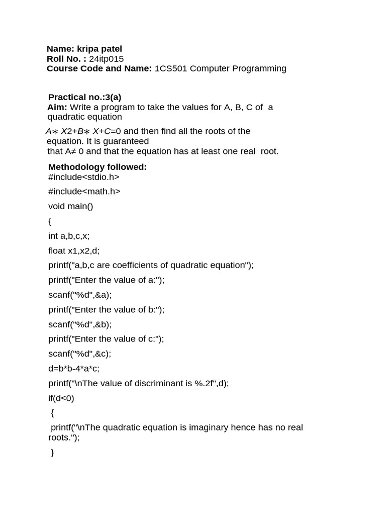 lab practical 3 (1) | PDF | Software Engineering | Mathematics