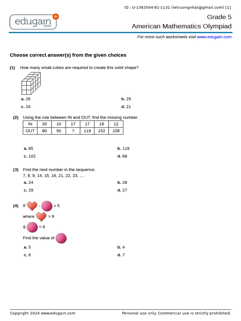 Grade5 1383564 81 1131.q | PDF | Mathematics