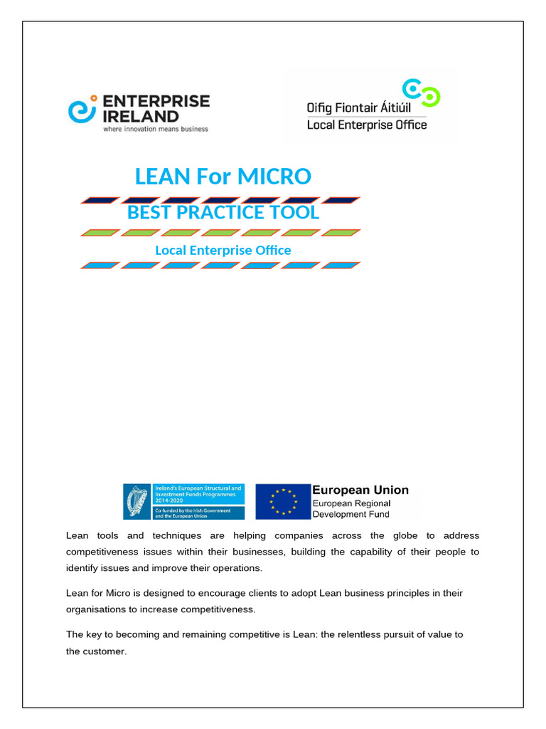 Lean Brochure | PDF | Lean Manufacturing | Business