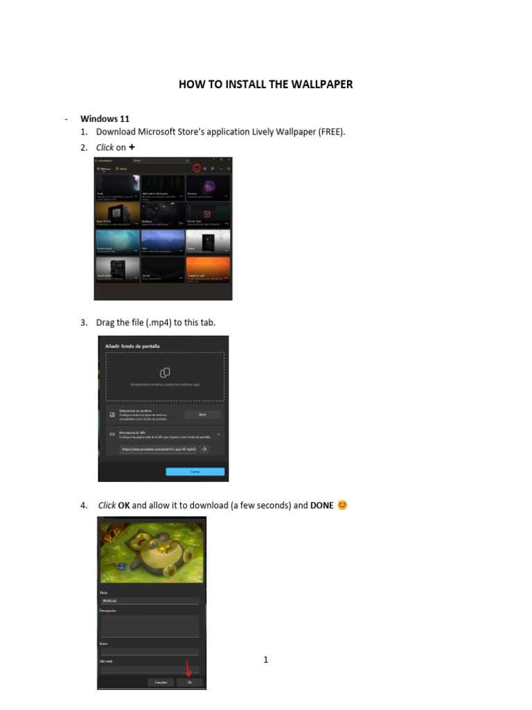 HOW TO INSTALL WALLPAPER | PDF | Computing Platforms | Software