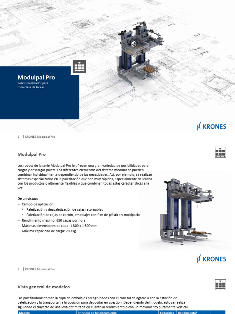 Cargar y Descargar Palets Pressant Duplex de Krones Ag | PDF | Paleta