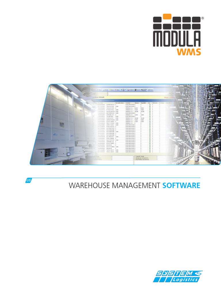 modula-wms-software | PDF | Warehouse | Databases