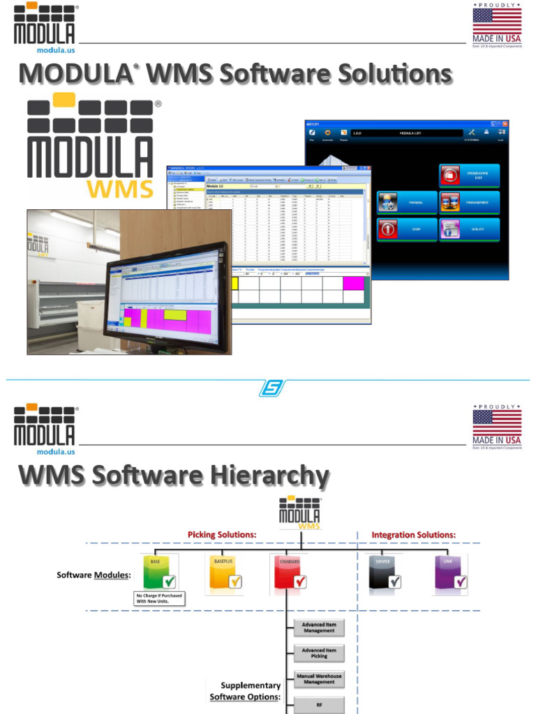 Modula WMS Brochure 2020 | PDF | Databases | Warehouse