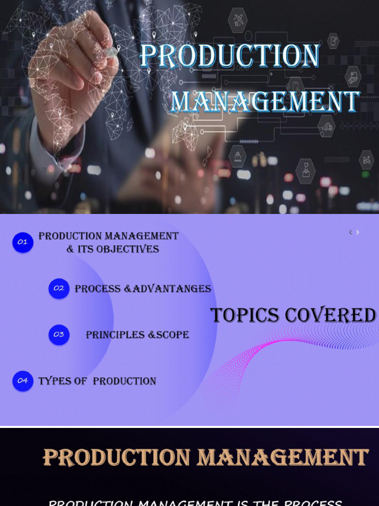 Production Management PPT BM | PDF